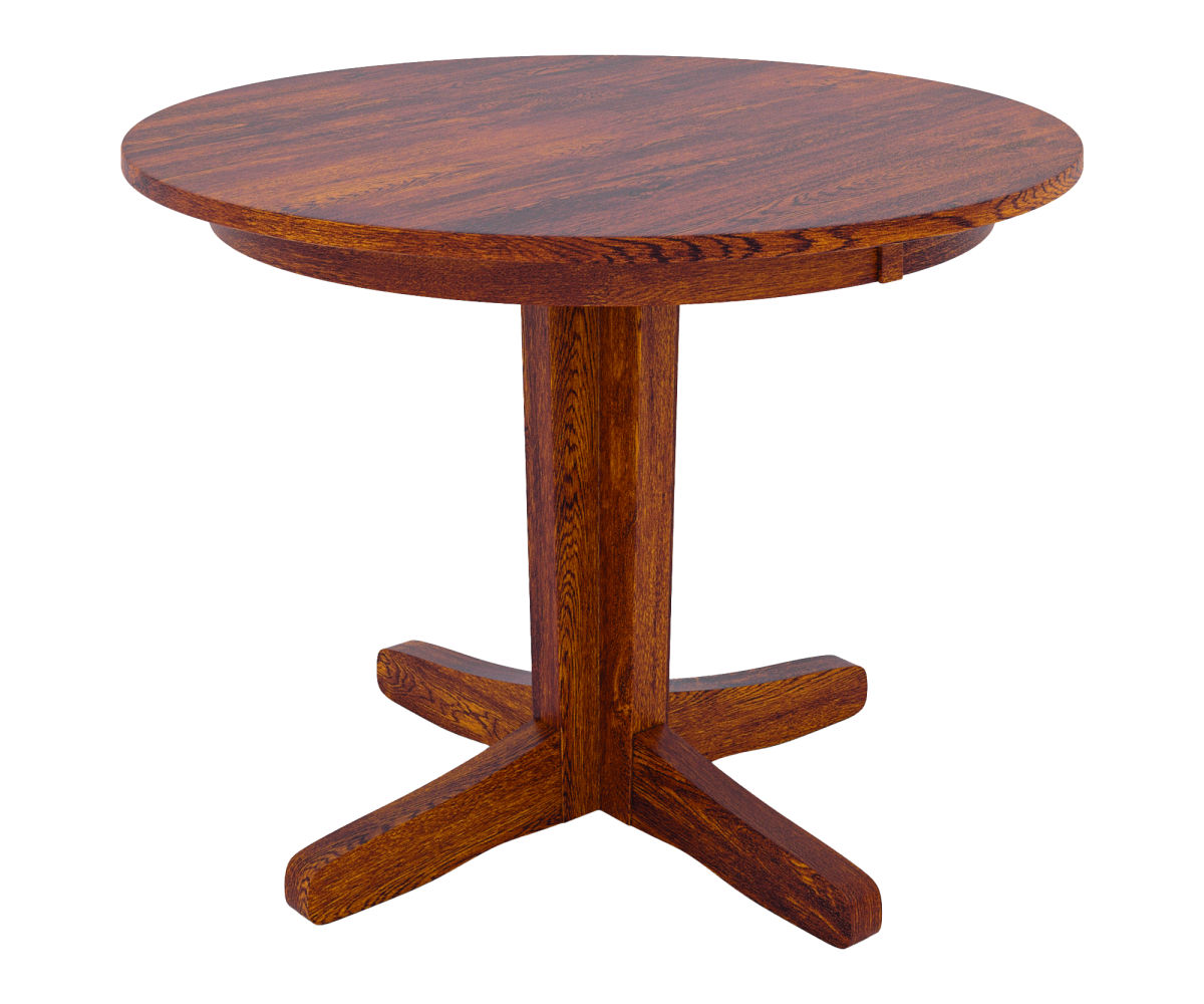 Glacier Single Pedestal Table - Stone's Furniture