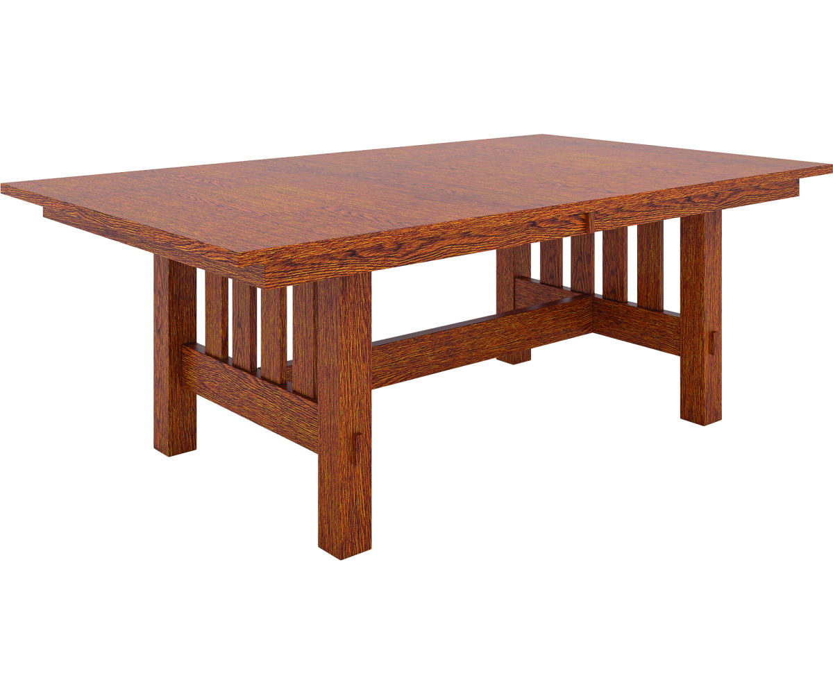 Heavy Mission Trestle - Stone's Furniture