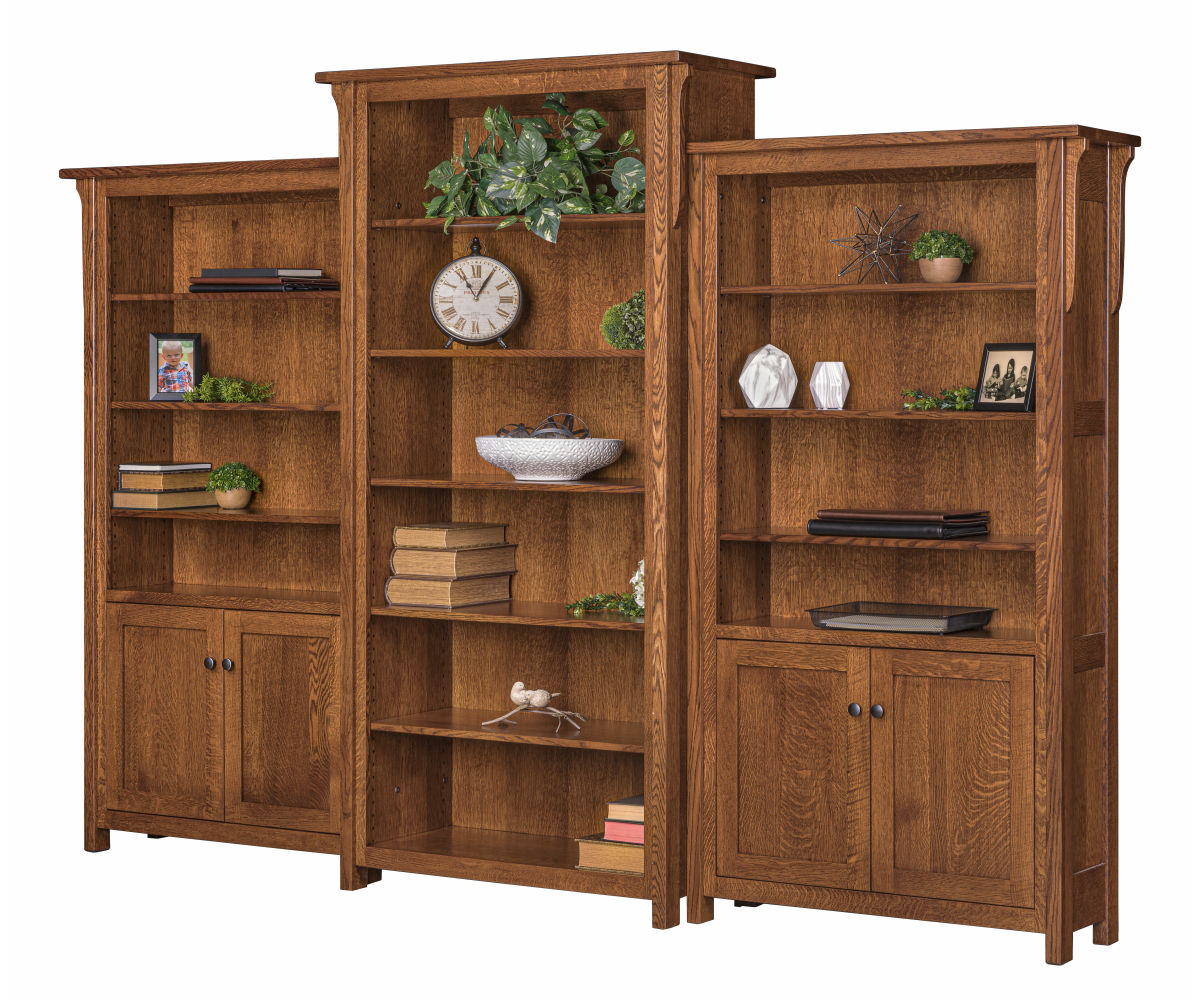 Boston Center and Side Bookcases - Stone's Furniture