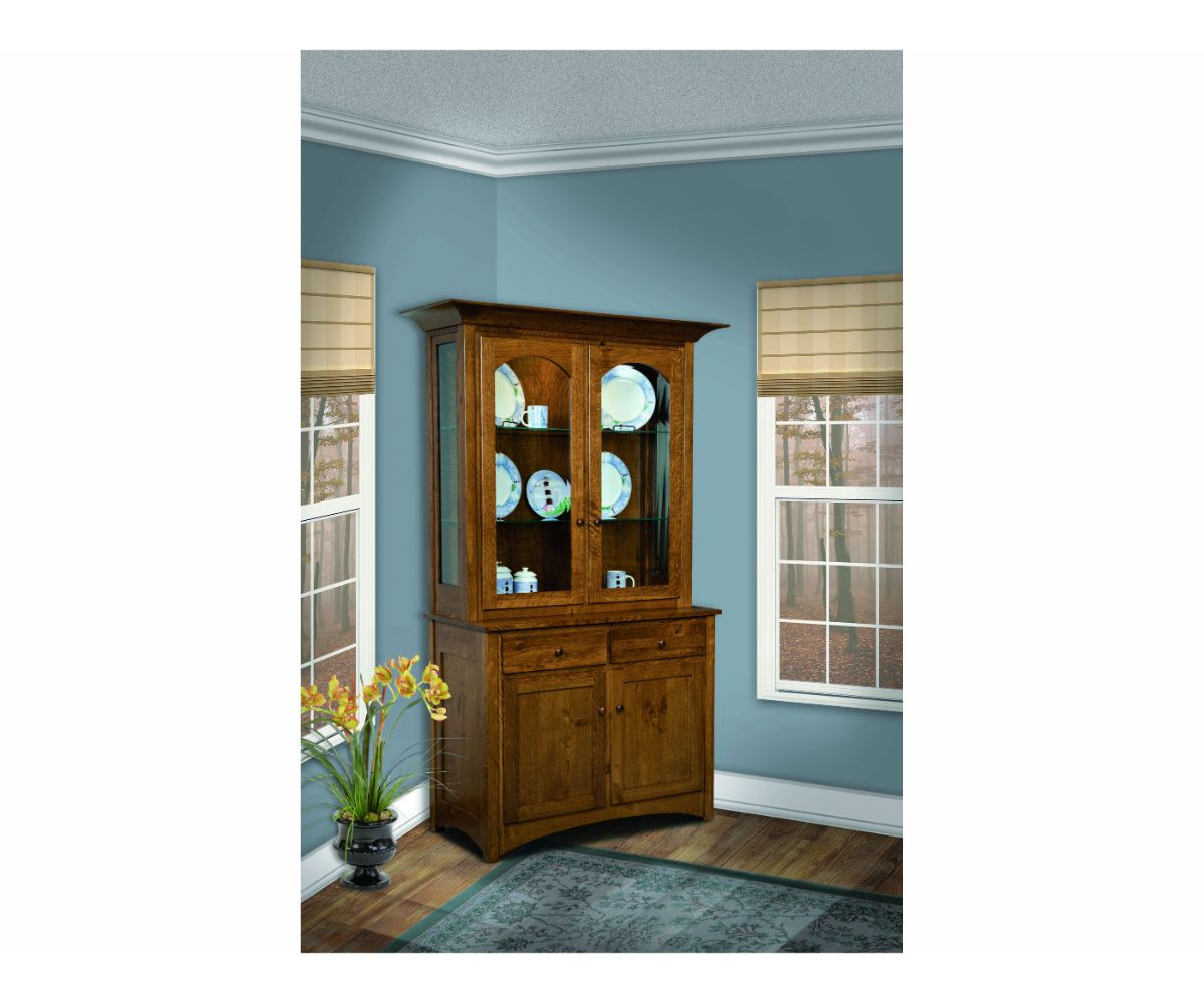 Royal Mission Hutch 2 Door - Stone's Furniture
