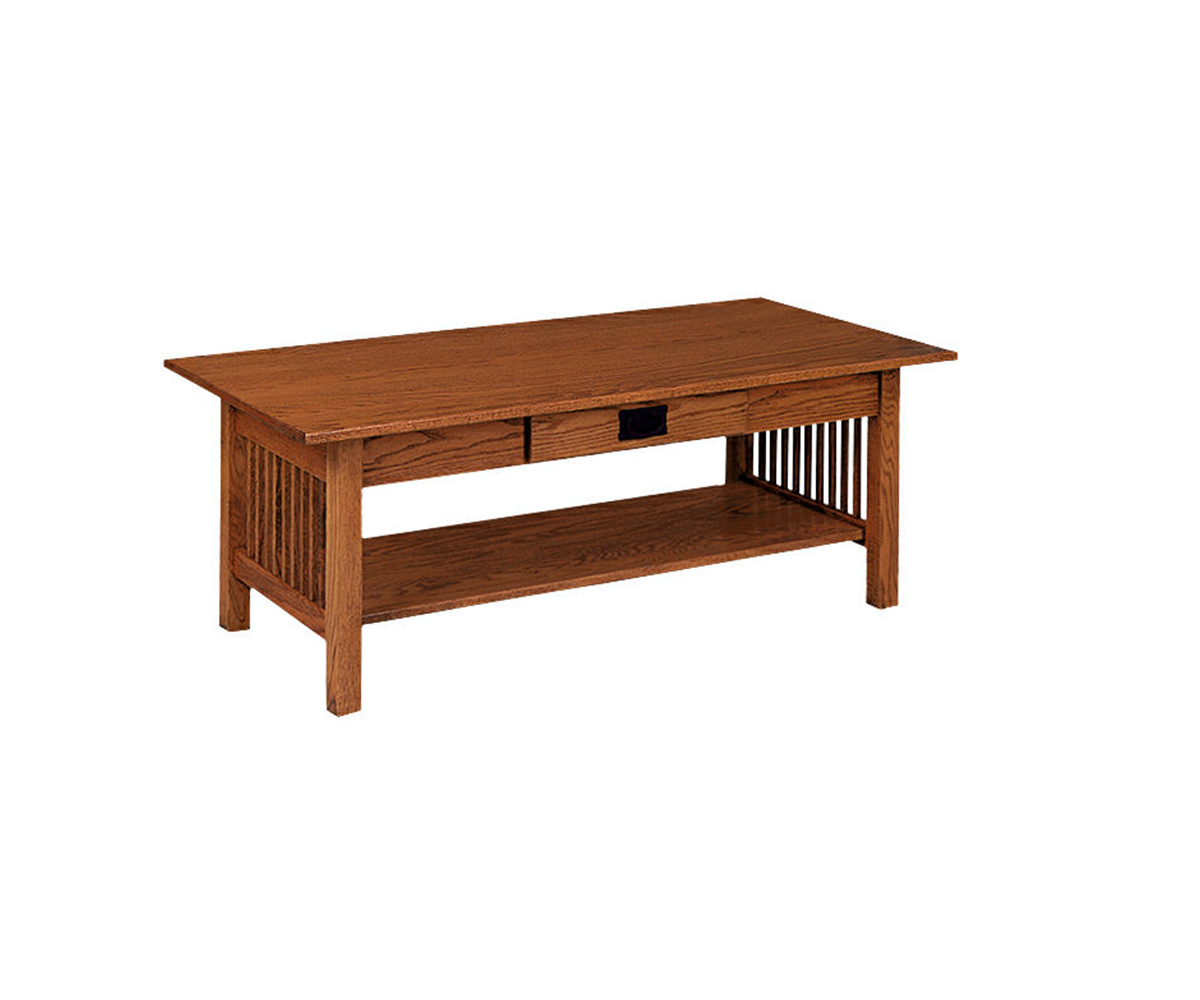 Mission Coffee Table with Drawer - Stone's Furniture