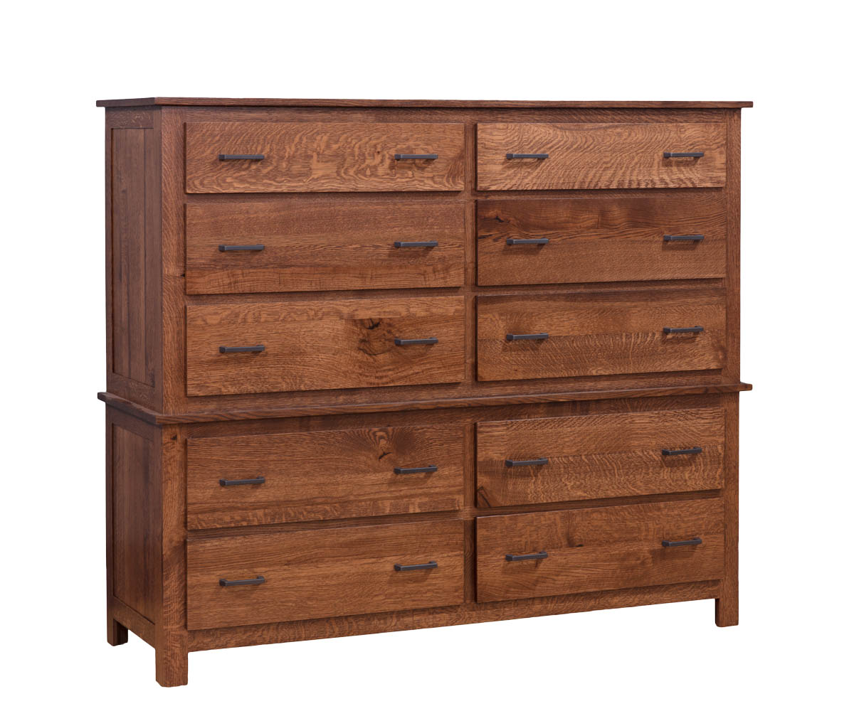 Farm Size Mission Double Chest of Drawers - Stone's Furniture