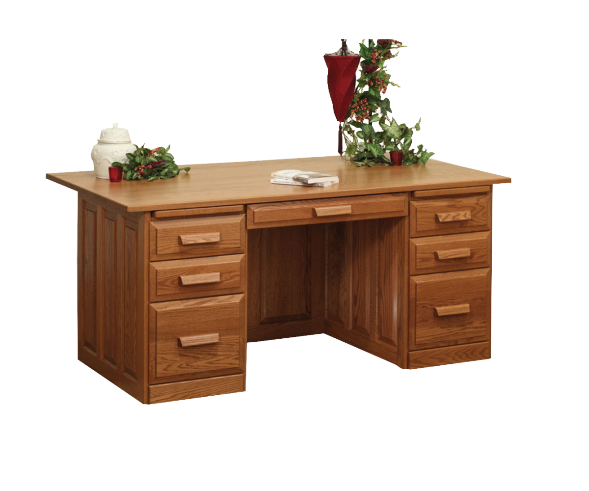 66" Traditional Executive Desk - Stone's Furniture