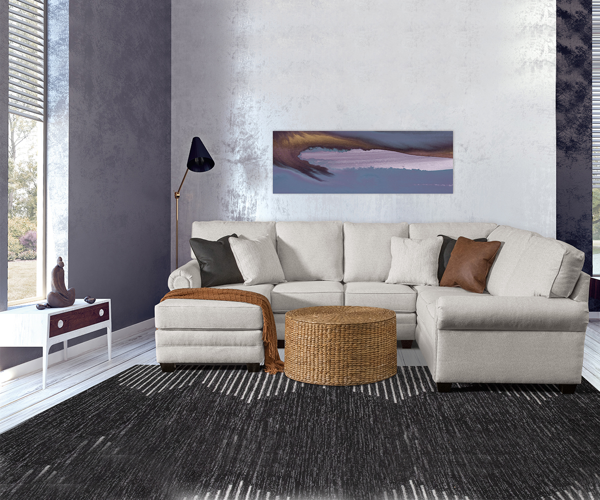 Ellington Sectional - Panel Arm - Stone's Furniture