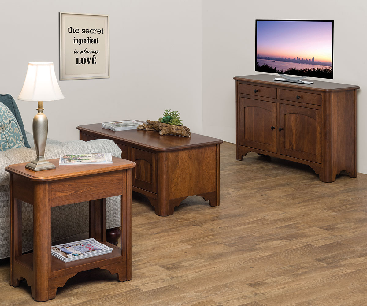 Tuscany Enclosed End Table - Stone's Furniture